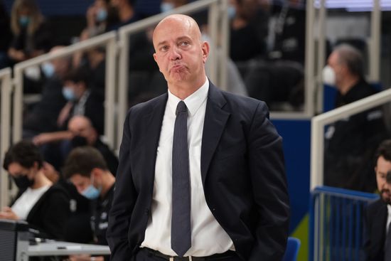 Massimiliano Menetti Head Coach Nutribullet Treviso Editorial Stock ...