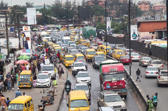 Traffic Congestion Lagos Nigeria 22 October Editorial Stock Photo ...