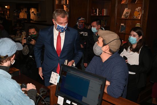 Mayor Bill De Blasio Celebrates Reopening Editorial Stock Photo - Stock ...