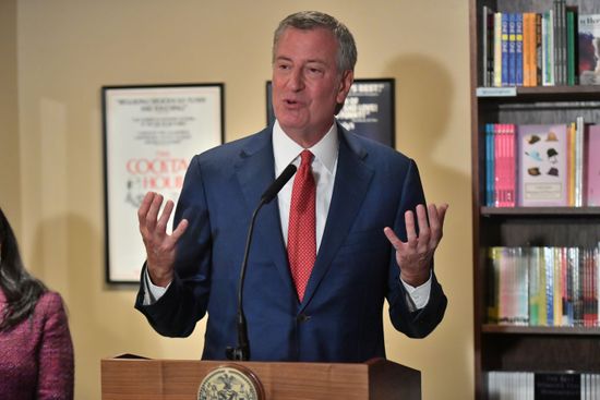 Mayor Bill De Blasio Celebrates Reopening Editorial Stock Photo - Stock ...