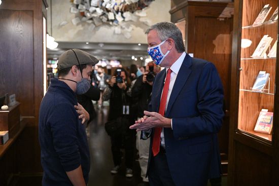 Mayor Bill De Blasio Celebrates Reopening Editorial Stock Photo - Stock ...