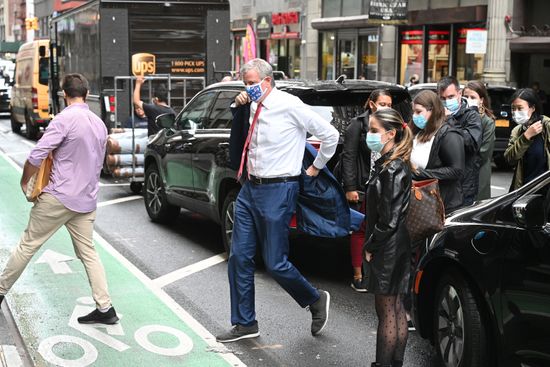 Mayor Bill De Blasio Celebrates Reopening Editorial Stock Photo - Stock ...