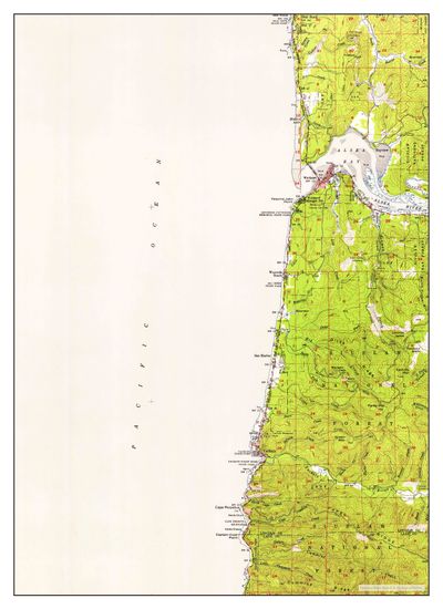 Usa Timeless Maps Waldport Oregon Map Editorial Stock Photo - Stock ...