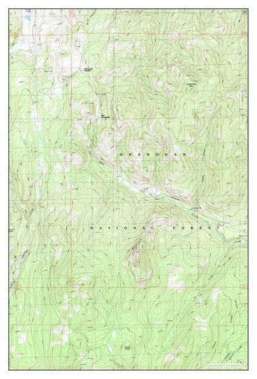 Usa Timeless Maps Wauconda Summit Washington Editorial Stock Photo ...