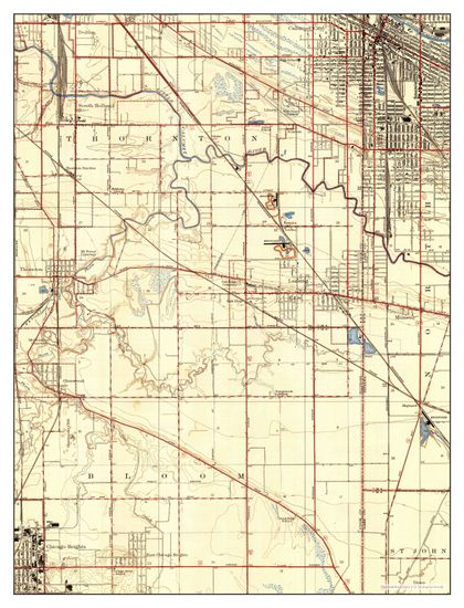 Usa Timeless Maps Calumet City Illinois Editorial Stock Photo - Stock ...