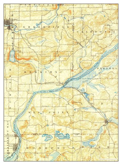 Usa Timeless Maps Baraboo Wisconsin Map Editorial Stock Photo - Stock ...