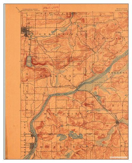 Usa Timeless Maps Baraboo Wisconsin Map Editorial Stock Photo - Stock ...