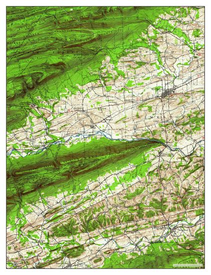 Usa Timeless Maps Mifflinburg Pennsylvania Map Editorial Stock Photo ...