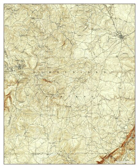 Usa Timeless Maps Crossville Tennessee Map Editorial Stock Photo ...