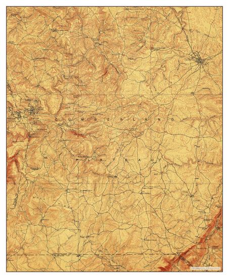 Usa Timeless Maps Crossville Tennessee Map Editorial Stock Photo ...