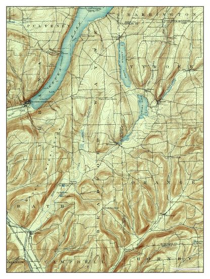 Usa Timeless Maps Hammondsport New York Editorial Stock Photo - Stock ...