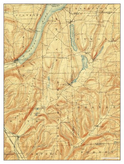 Usa Timeless Maps Hammondsport New York Editorial Stock Photo - Stock ...