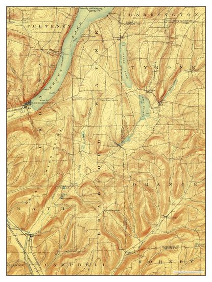 Usa Timeless Maps Hammondsport New York Editorial Stock Photo - Stock ...