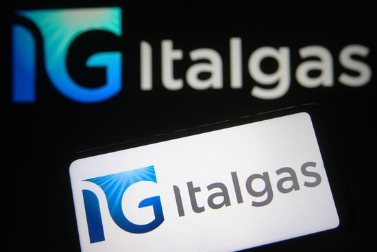 This Photo Illustration Italgas Spa Logo Editorial Stock Photo - Stock ...