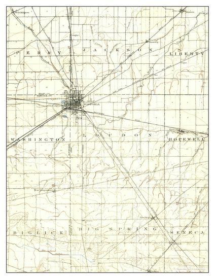 Usa Timeless Maps Fostoria Ohio Map Editorial Stock Photo - Stock Image ...