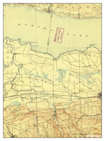 Usa Timeless Maps Chittenango New York Editorial Stock Photo - Stock ...