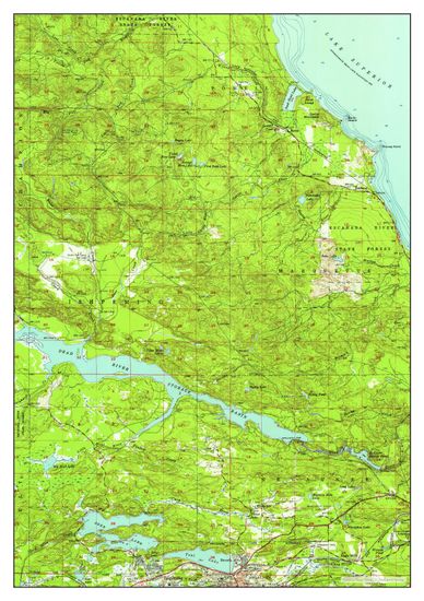 Usa Timeless Maps Negaunee Michigan Map Editorial Stock Photo - Stock ...