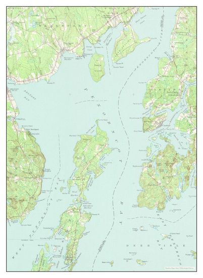 Usa Timeless Maps Castine Maine Map Editorial Stock Photo - Stock Image ...