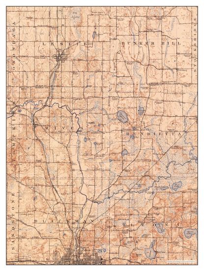 Usa Timeless Maps Rives Junction Michigan Editorial Stock Photo - Stock ...