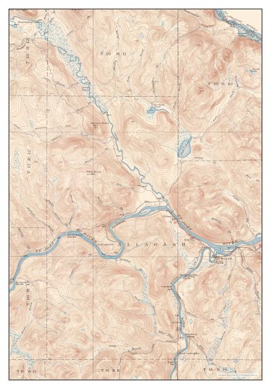 Usa Timeless Maps Allagash Maine Map Editorial Stock Photo - Stock ...