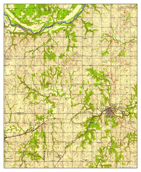 Usa Timeless Maps Pawnee Oklahoma Map Editorial Stock Photo - Stock ...