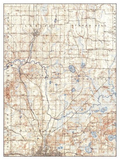 Usa Timeless Maps Rives Junction Michigan Editorial Stock Photo - Stock ...