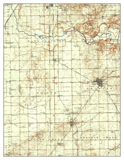 Usa Timeless Maps Delavan Illinois Map Editorial Stock Photo - Stock ...