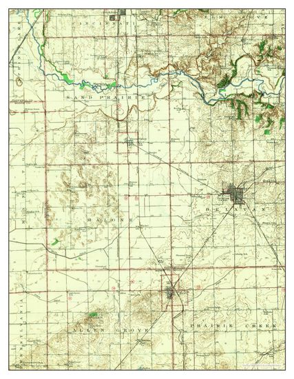 Usa Timeless Maps Delavan Illinois Map Editorial Stock Photo - Stock ...