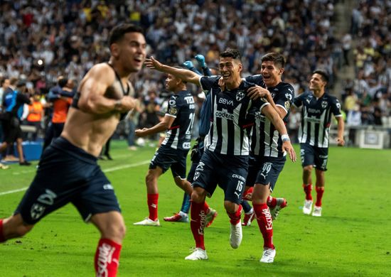 Rayados De Monterreys Players Celebrate After Editorial Stock Photo ...