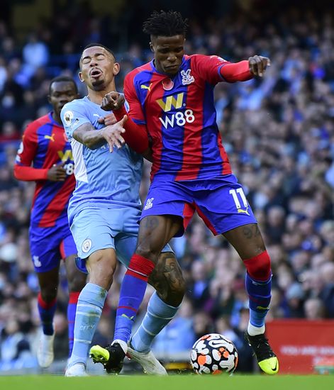 Wilfried Zaha Crystal Palace Battles Gabriel Editorial Stock Photo ...