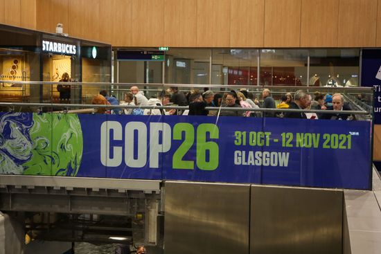 Cop26 Climate Summit Poster Displayed London Editorial Stock Photo ...