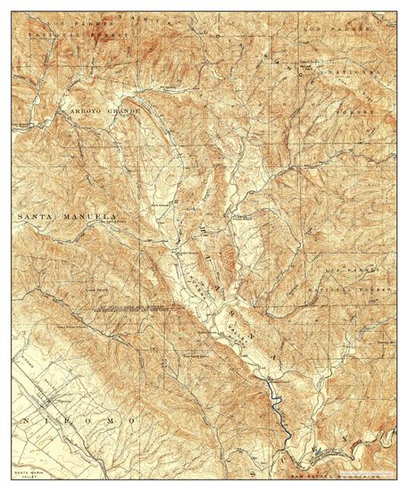 Usa Timeless Maps Nipomo California Map Editorial Stock Photo - Stock ...