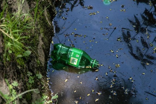 Krest Plastic Bottle Seen Drainage an Editorial Stock Photo - Stock ...