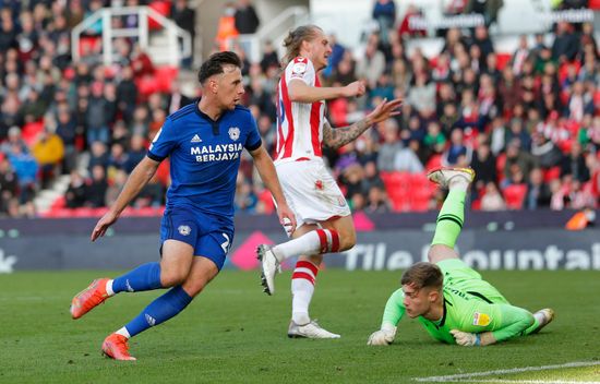 Mark Harris Cardiff Scores 2nd Goal Editorial Stock Photo - Stock Image ...