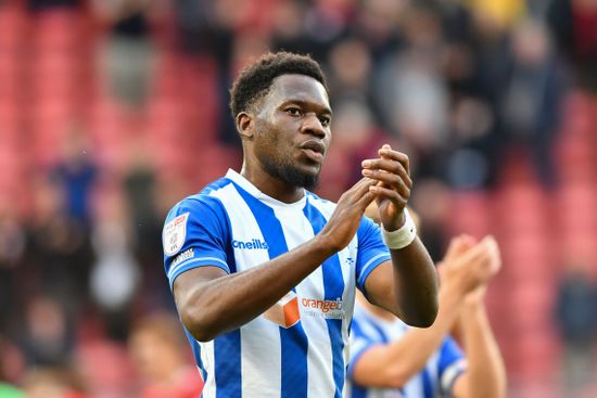 Mike Fondop Hartlepool United Applauds Fans Editorial Stock Photo ...