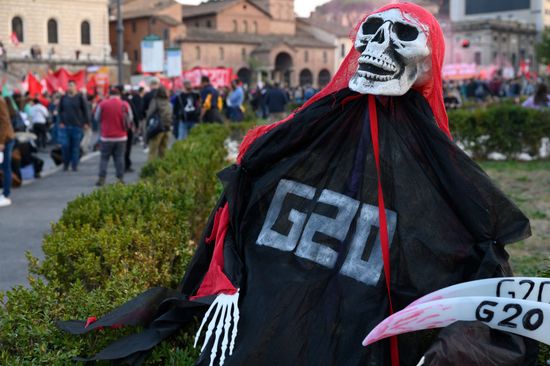 G20 Represented Death During Demonstration Different Editorial Stock ...