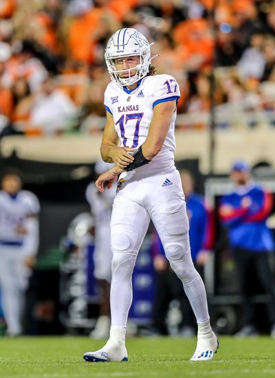 Kansas Quarterback Jason Bean 17 During Editorial Stock Photo - Stock ...