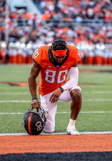 Oklahoma State Wide Receiver Brennan Presley Editorial Stock Photo ...