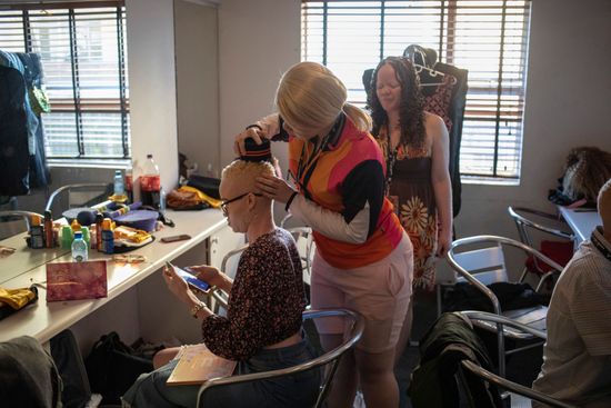 Contestants Backstage Prepare Have Their Hair Editorial Stock Photo ...