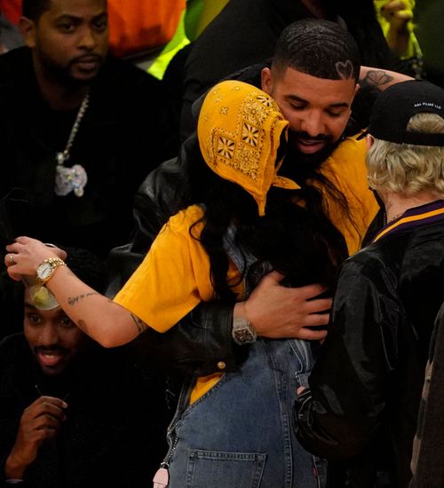 Rapper Drake Halsey Greet Each Other Editorial Stock Photo - Stock ...