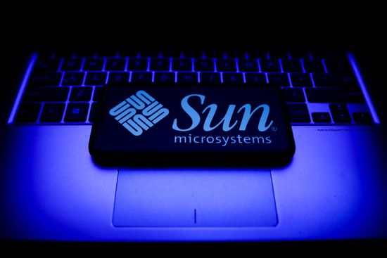 Sun Microsystems Logo Displayed On Phone Editorial Stock Photo - Stock ...