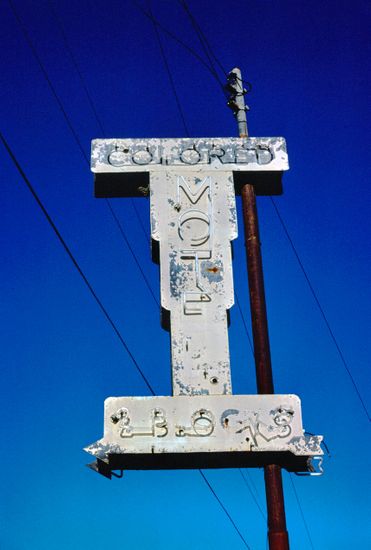 Neglected Directional Roadside Sign Colored Motel Editorial Stock Photo ...