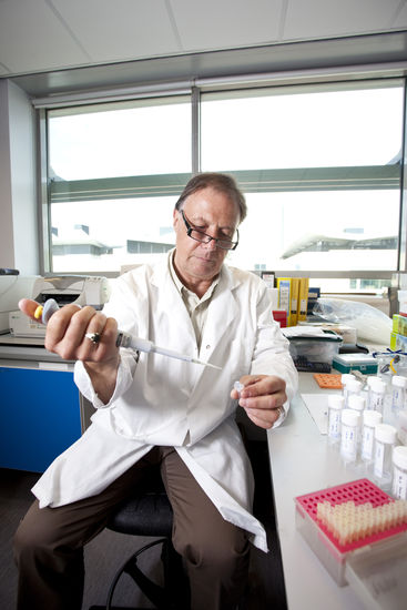 Professor David Prichard Carrying Out Scientific Editorial Stock Photo ...