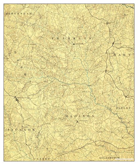 Usa Timeless Maps Carnesville Georgia Map Editorial Stock Photo - Stock ...