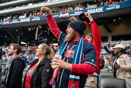 Atlanta Braves Fans Gather During World Editorial Stock Photo - Stock ...