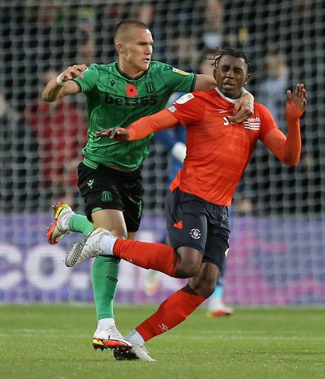 Amari Bell Luton Town Fouled By Editorial Stock Photo - Stock Image ...