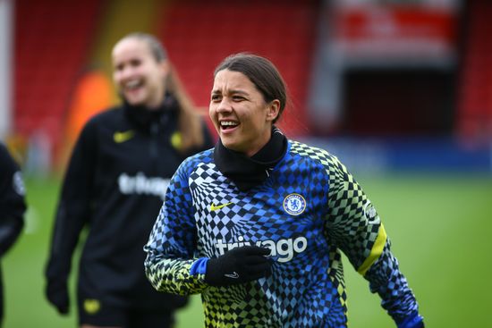 Sam Kerr 20 Chelsea Warms Before Editorial Stock Photo - Stock Image ...