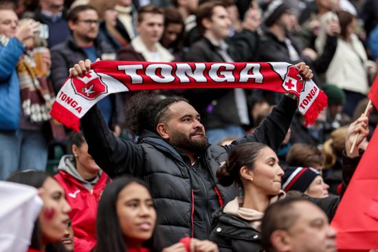 England Vs Tonga Tonga Fans Editorial Stock Photo - Stock Image ...