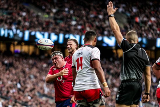 England Vs Tonga Englands Jamie George Editorial Stock Photo - Stock ...