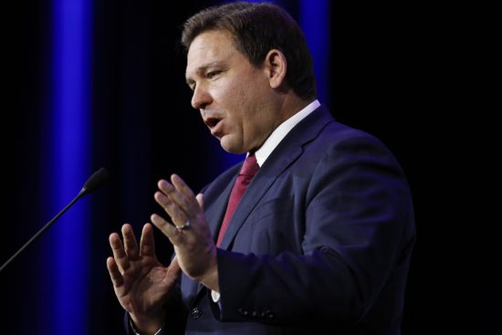 Florida Governor Ron Desantis Speaks During Editorial Stock Photo ...